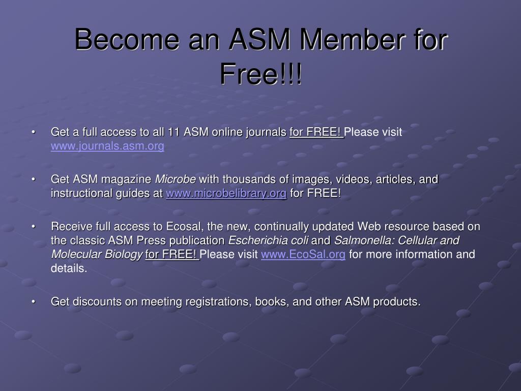 PPT - American Society for Microbiology (ASM) PowerPoint Presentation ...