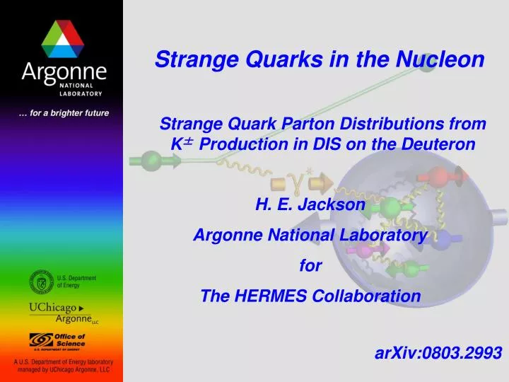 PPT - Strange Quarks in the Nucleon PowerPoint Presentation, free ...