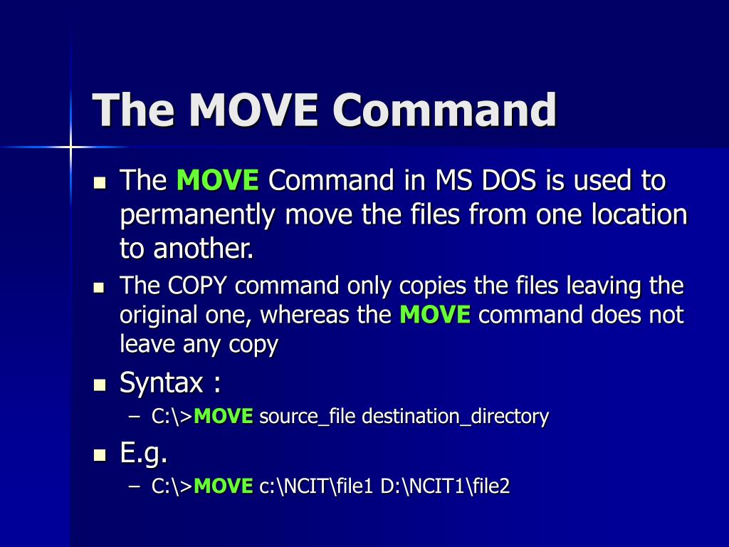 PPT - DOS Commands PowerPoint Presentation, free download - ID:5121653 PPT - DOS Commands PowerPoint Presentation, free download - ID:5121653