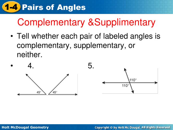 PPT - Objectives Identify adjacent angle and linear pair. Identify and ...