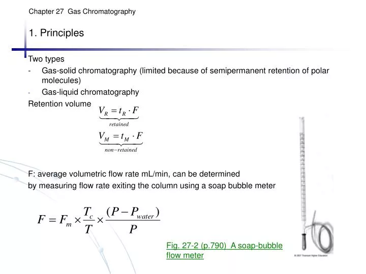 PPT - Chapter 27 Gas Chromatography 1. Principles PowerPoint ...