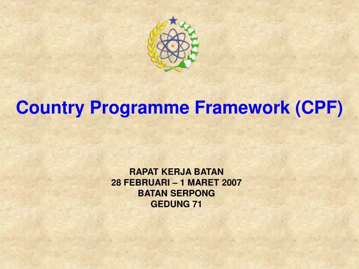 PPT - Country Programme Framework (CPF) PowerPoint Presentation, free download - ID:5122564