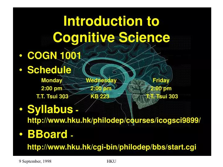 PPT - Introduction to Cognitive Science PowerPoint Presentation, free download - ID:5122781