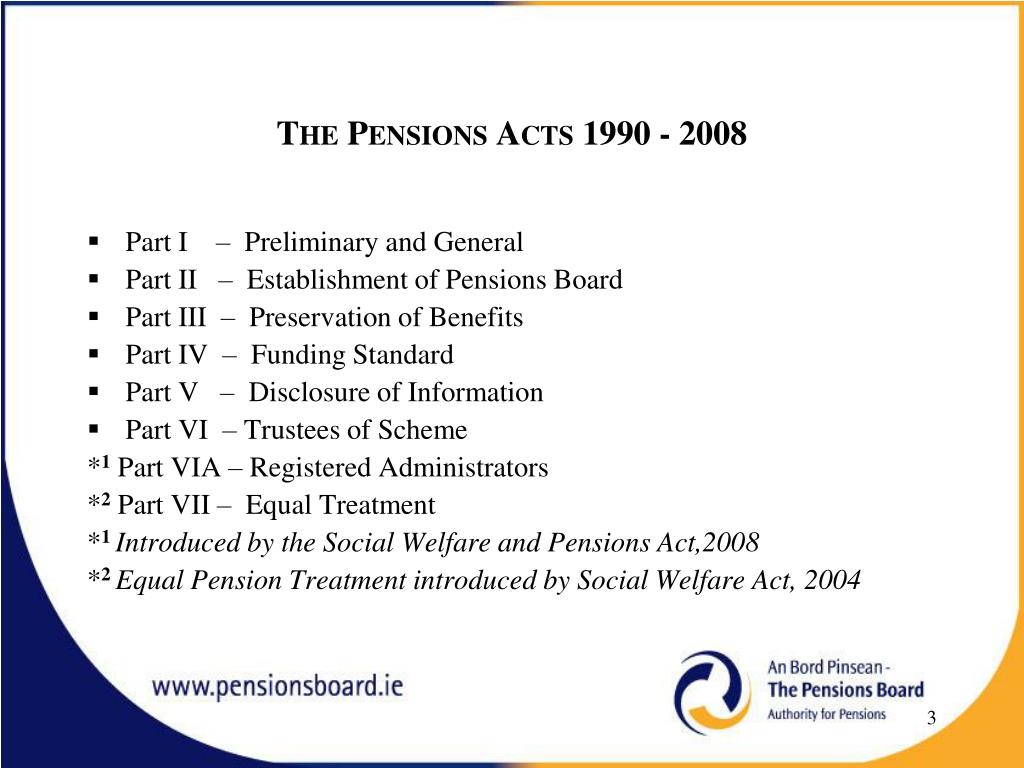 PPT - Pensions Legislation Update Paul Kenny Pensions Ombudsman Mary ...
