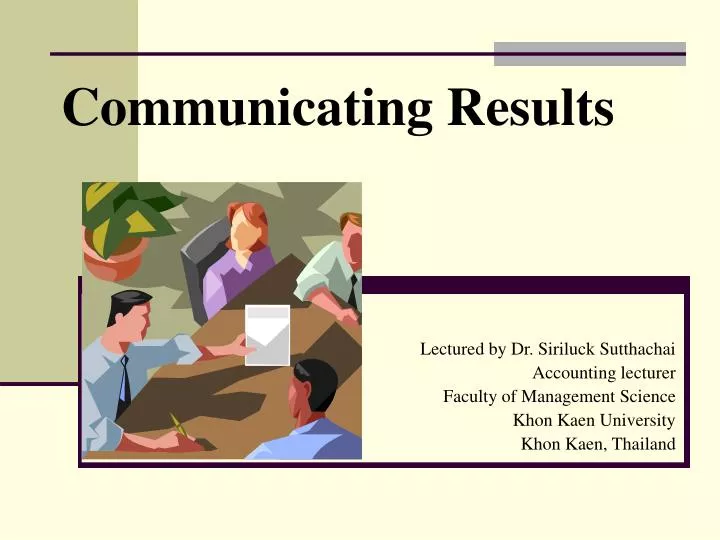 PPT - Communicating Results PowerPoint Presentation, free download - ID ... PPT - Communicating Results PowerPoint Presentation, free download - ID ...