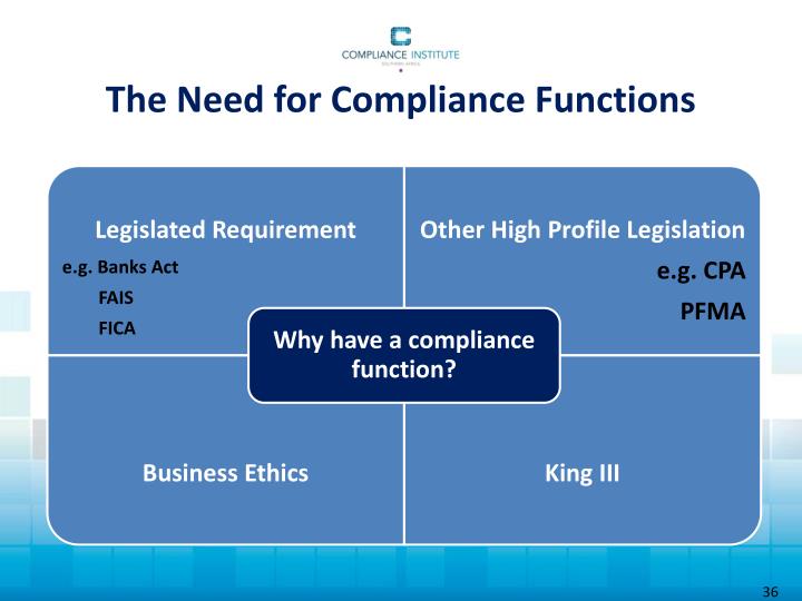 PPT - Compliance : key component to a clean administration 22 May 2014 ...