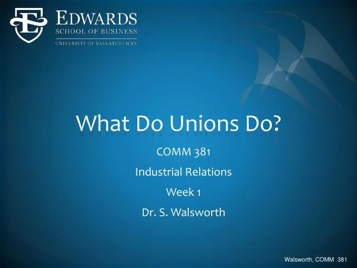 PPT - What Do Unions Do? PowerPoint Presentation, free download - ID ...