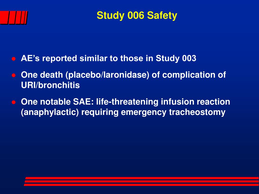 PPT - FDA Review of Clinical Data Laronidase for the treatment of ...