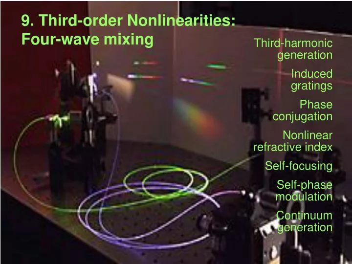 PPT - 9. Third-order Nonlinearities: Four-wave mixing PowerPoint ...