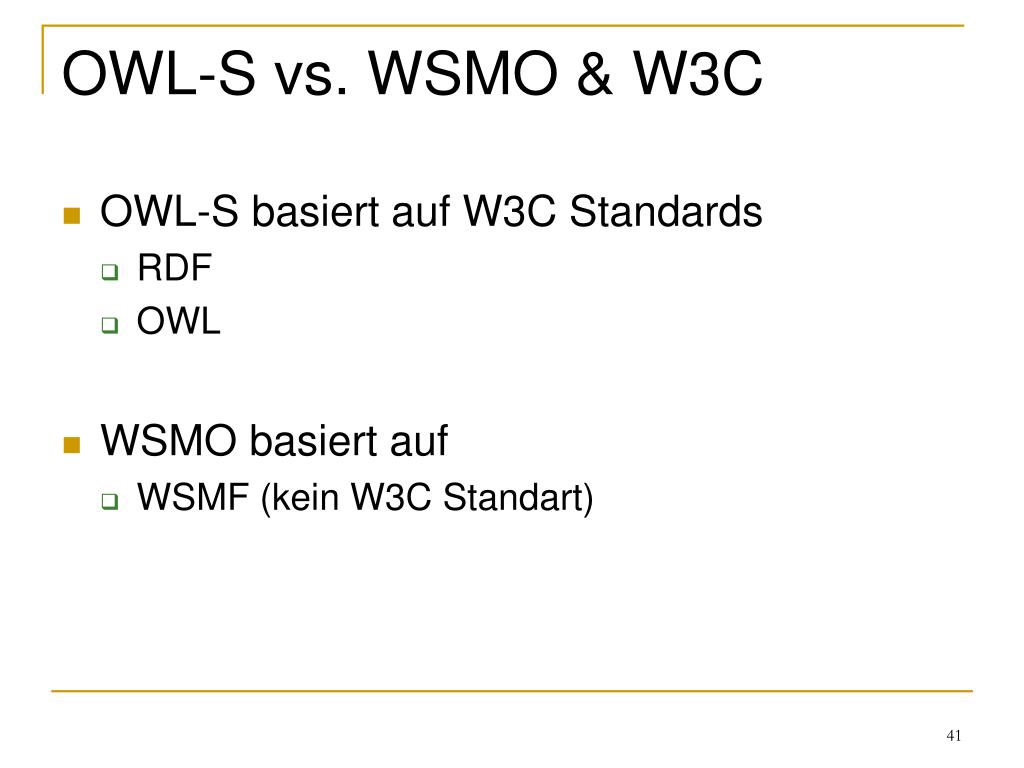 PPT - Semantische Webdienste in OWL-S und WSMO PowerPoint Presentation ...