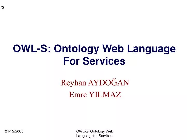 Ppt Owl S Ontology Web Language For Services Powerpoint Presentation 3969