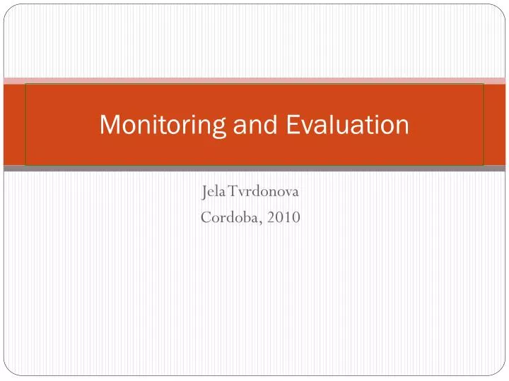 Ppt Monitoring And Evaluation Powerpoint Presentation Free Download