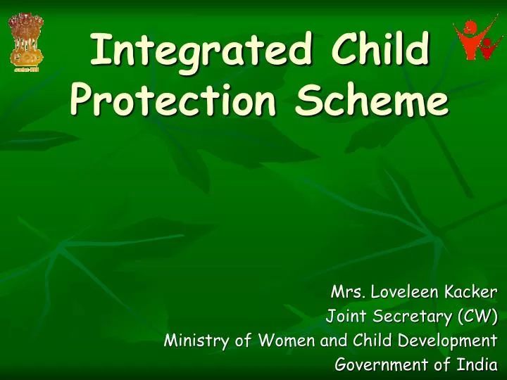 PPT - Integrated Child Protection Scheme PowerPoint Presentation, free ...