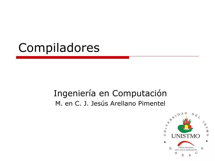 PPT - Compiladores PowerPoint Presentation, free download - ID:5129256