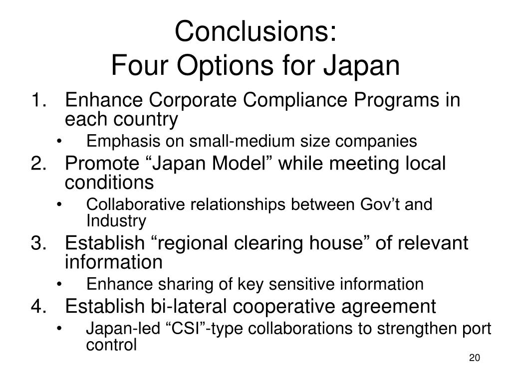 PPT - Security Trade Control in Asia: Role of Japan and International ...