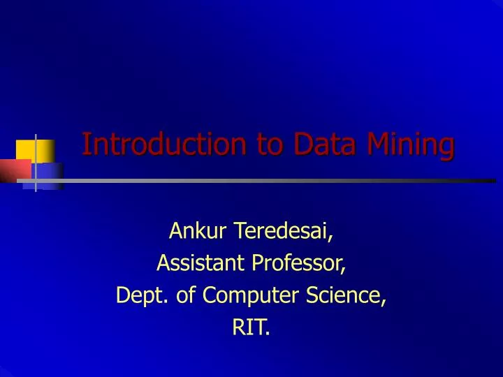 PPT - Introduction to Data Mining PowerPoint Presentation, free download - ID:5129469