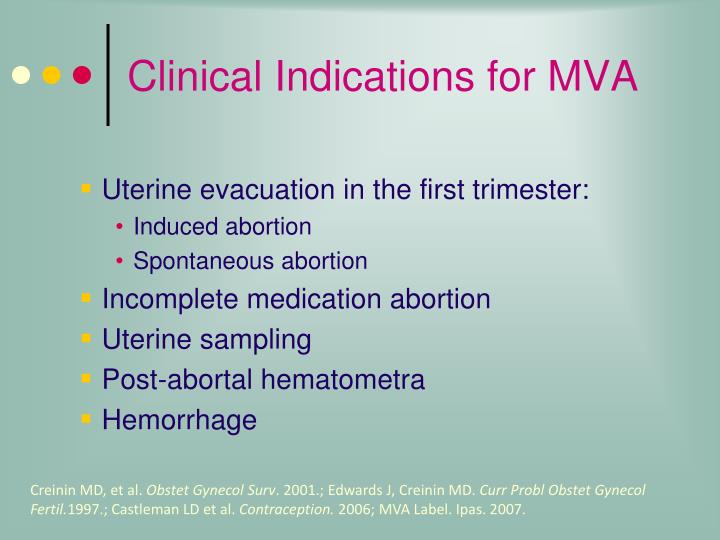 PPT - Manual Vacuum Aspiration (MVA) for Early Pregnancy Loss ...