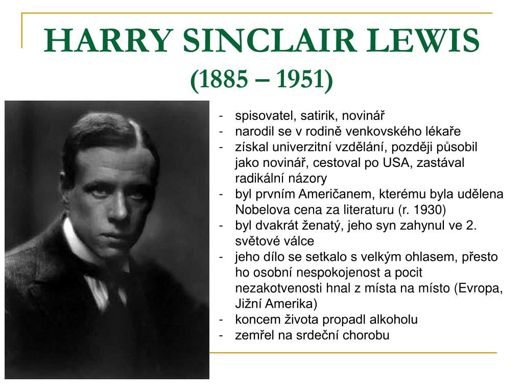 PPT - SVĚTOVÁ PRÓZA 1. POLOVINY 20. STOLETÍ PowerPoint Presentation ...
