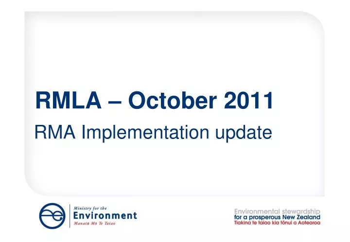 PPT - RMLA – October 2011 PowerPoint Presentation, free download - ID ...
