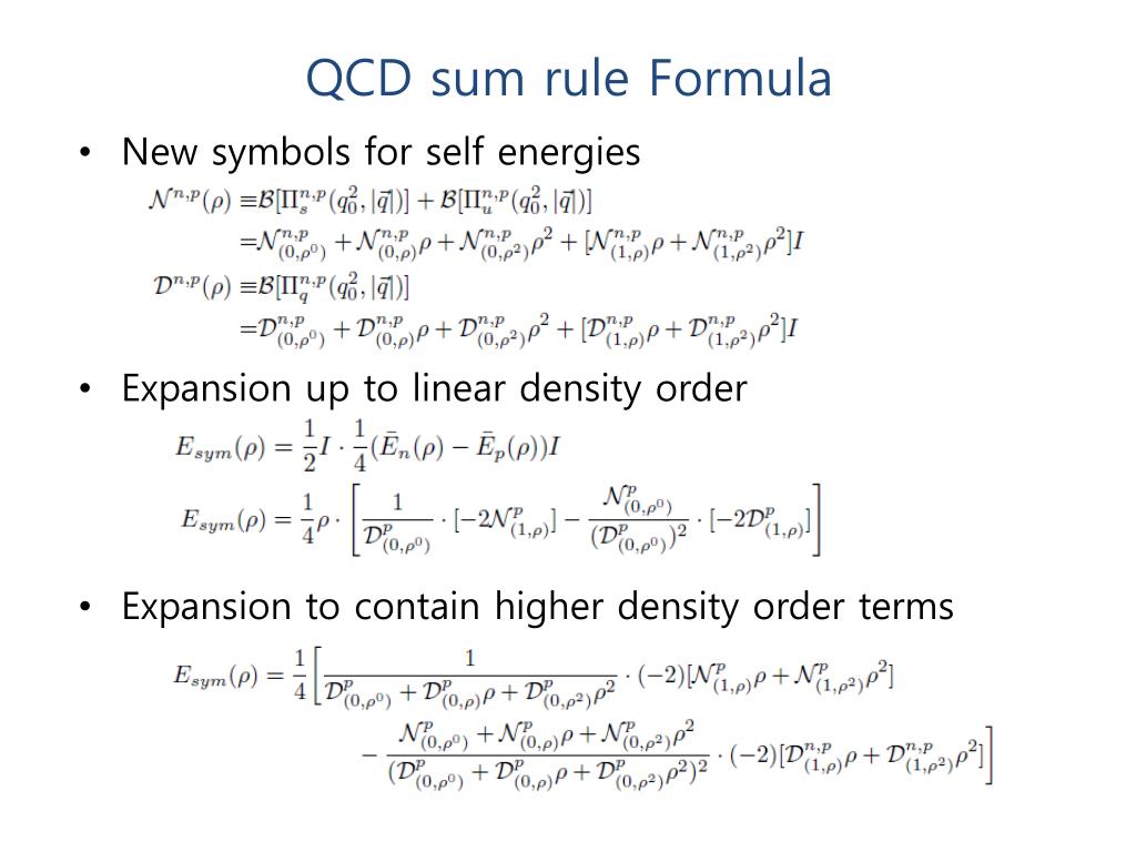 PPT Nuclear Symmetry Energy From QCD Sum Rule The 5 Th APFB Problem PPT Nuclear Symmetry Energy From QCD Sum Rule The 5 Th APFB Problem