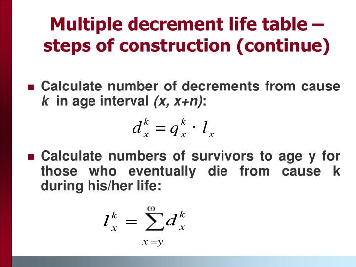 PPT - CONTEMPORARY METHODS OF MORTALITY ANALYSIS PowerPoint ...
