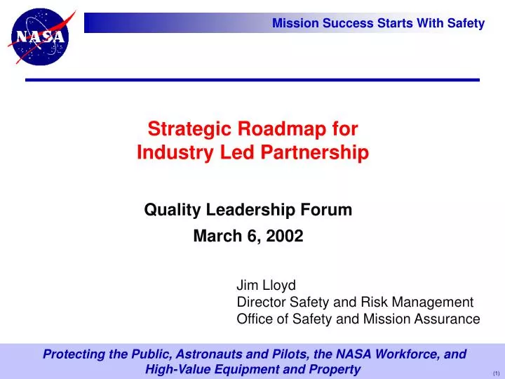 PPT - Strategic Roadmap for Industry Led Partnership PowerPoint ...