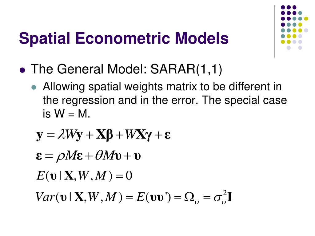 Ppt Spatial Econometric Analysis Powerpoint Presentation Free