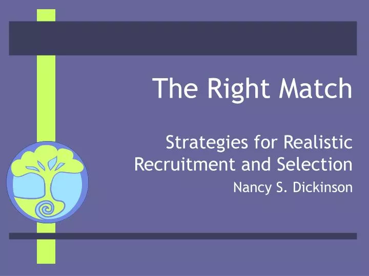 PPT - The Right Match PowerPoint Presentation, free download - ID:5133855