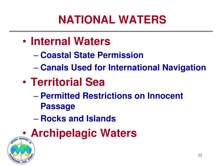 PPT - LAW OF THE SEA: LEGAL DIVISIONS & COASTAL STATE RIGHTS PowerPoint ...