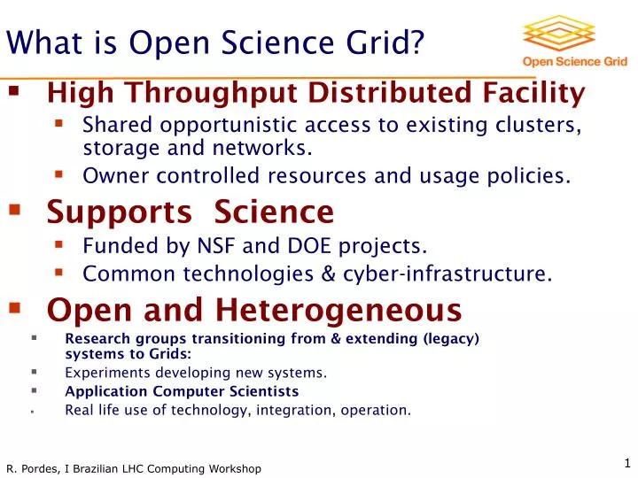 PPT - What is Open Science Grid? PowerPoint Presentation, free download ...