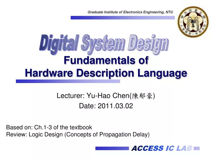 PPT - Fundamentals of Hardware Description Language PowerPoint Presentation - ID:5135473