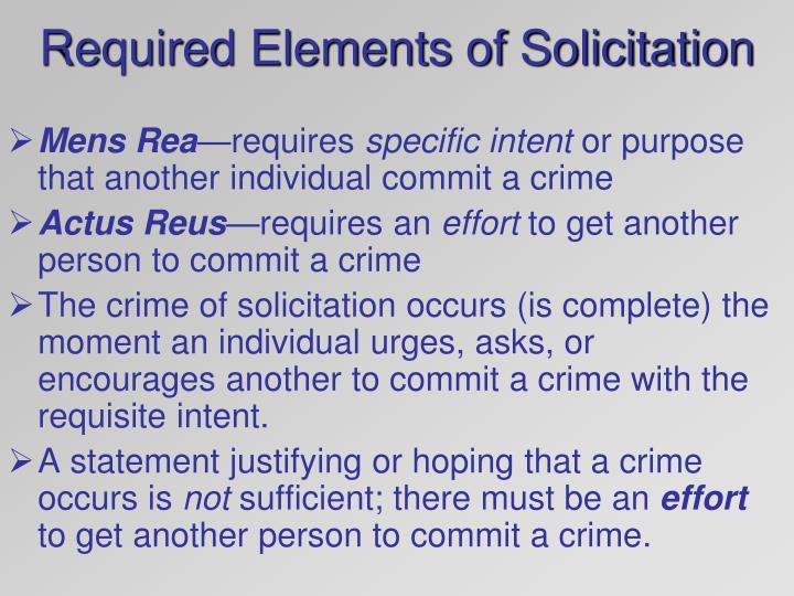 PPT - Chapter 7 Attempt, Conspiracy, and Solicitation PowerPoint ...