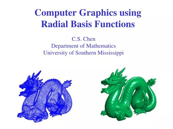 PPT - Computer Graphics using Radial Basis Functions PowerPoint ... PPT - Computer Graphics using Radial Basis Functions PowerPoint ...