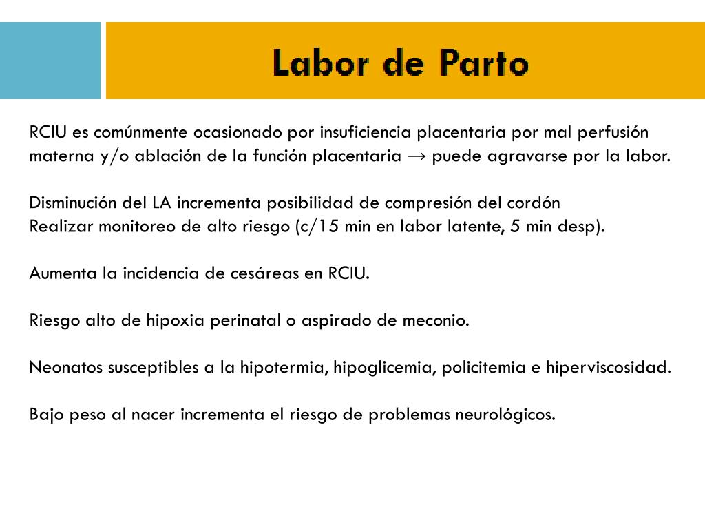 PPT - RESTRICCIÓN DEL CRECIMIENTO INTRAUTERINO (RCIU) PowerPoint ...