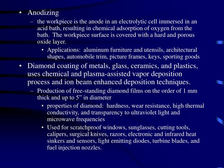 PPT - Anodizing PowerPoint Presentation - ID:5139972