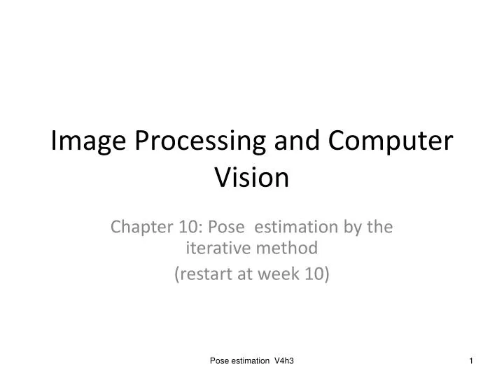 PPT - Image Processing and Computer Vision PowerPoint Presentation ...