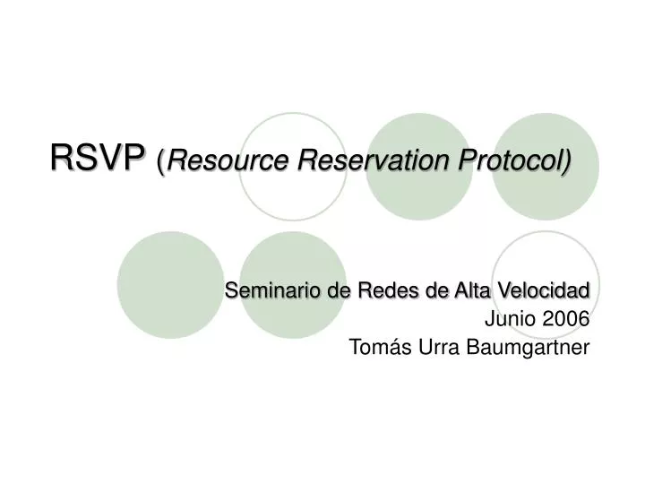 PPT - RSVP ( Resource Reservation Protocol) PowerPoint Presentation ...