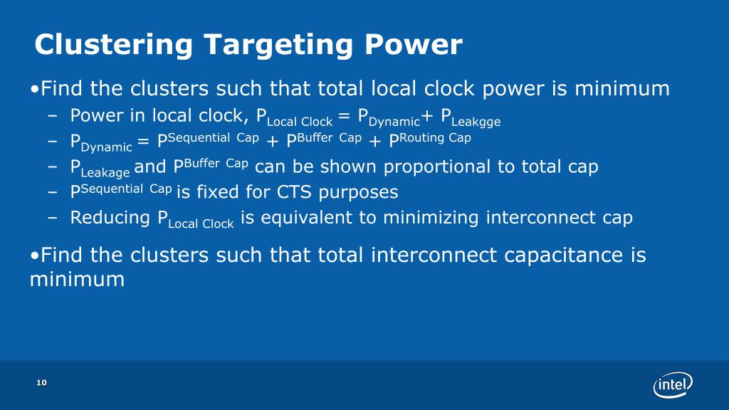 Ppt An Efficient Clustering Algorithm For Low Power Clock Tree Synthesis Powerpoint
