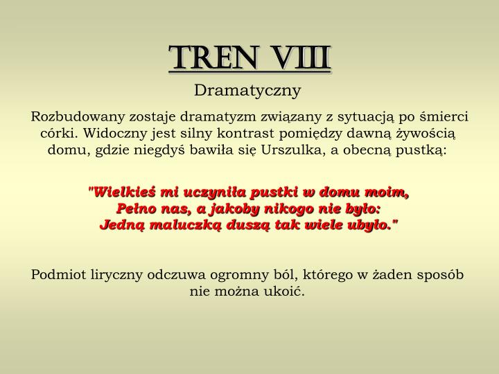 PPT - „Treny” Jana Kochanowskiego PowerPoint Presentation - ID:5141096