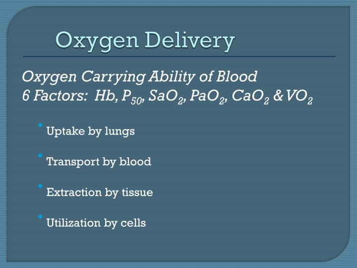 PPT - Pathophysiology of Oxygen Transport PowerPoint Presentation - ID ...