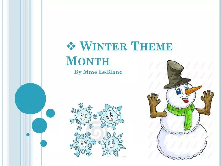 PPT - Winter Theme Month PowerPoint Presentation, free download - ID ...