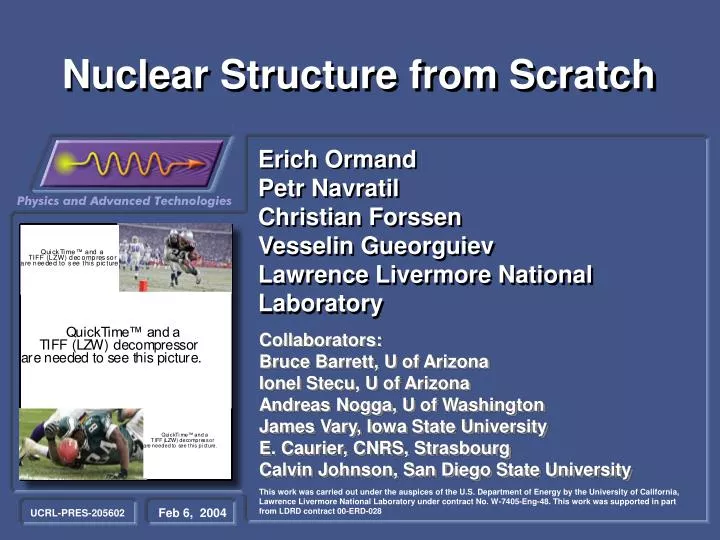 PPT - Nuclear Structure from Scratch PowerPoint Presentation, free ...