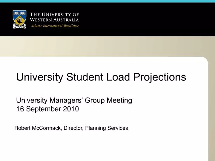 PPT - University Student Load Projections PowerPoint Presentation, free ...