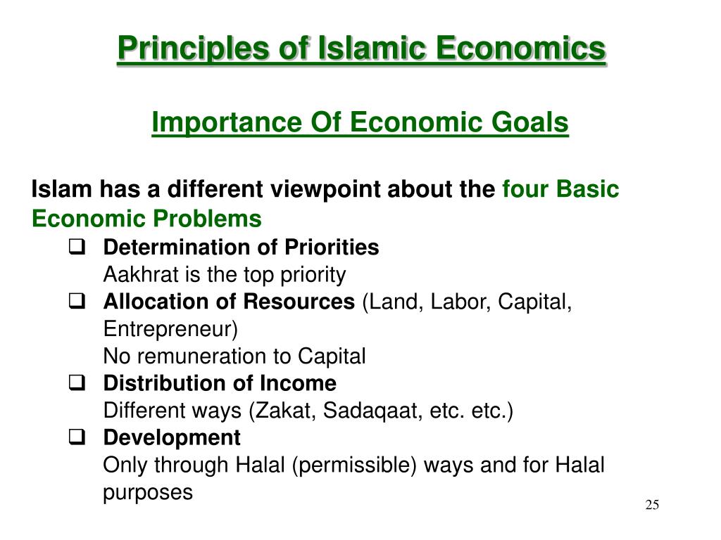 PPT - Sources of Islamic Shari’ah Principles of Islamic Economics ...