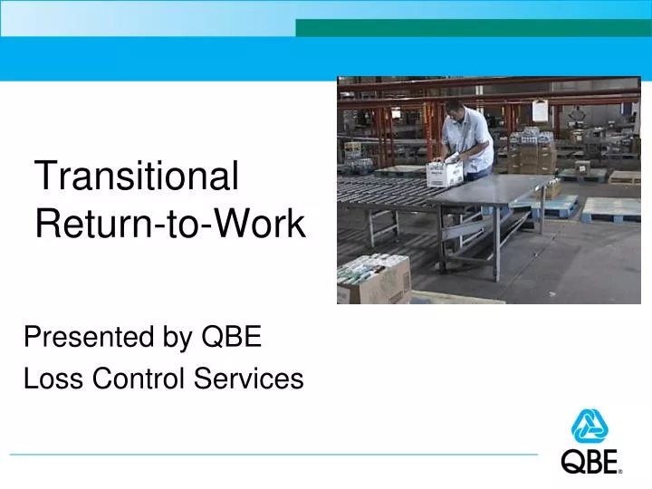 PPT - Transitional Return-to-Work PowerPoint Presentation, free ...