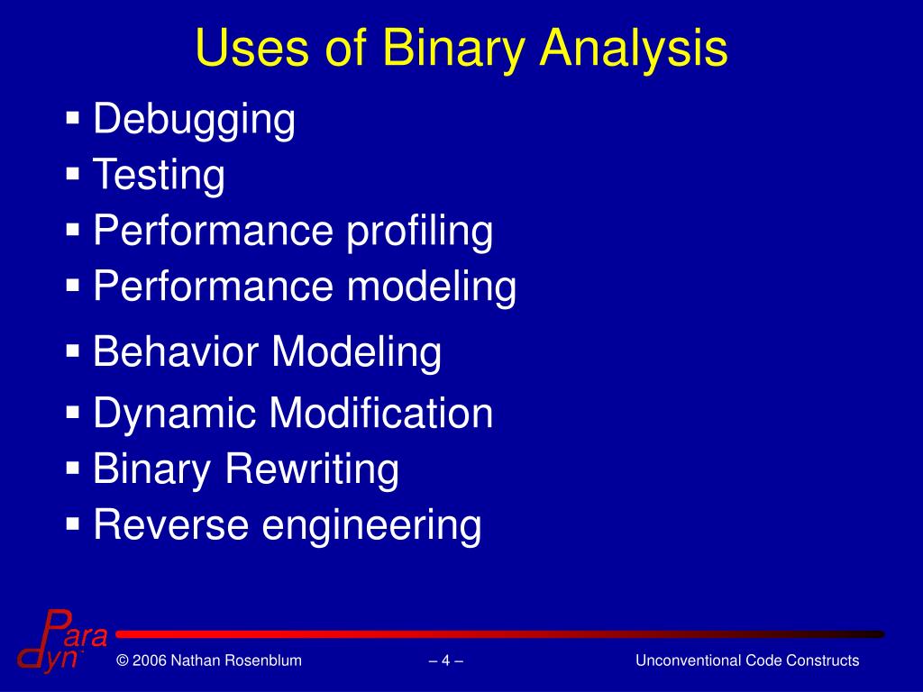 Ppt The New Dyninst Code Parser Binary Code Isnt As Simple As It Used To Be Powerpoint