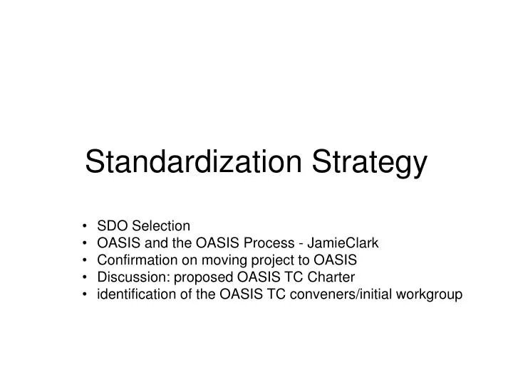 PPT - Standardization Strategy PowerPoint Presentation, free download ...