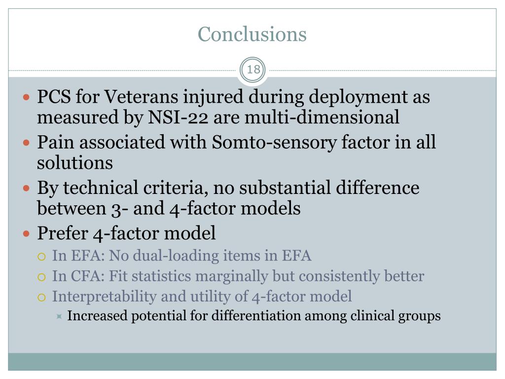 PPT - Psychometric Assessment of the Neurobehavioral Symptom Inventory ...