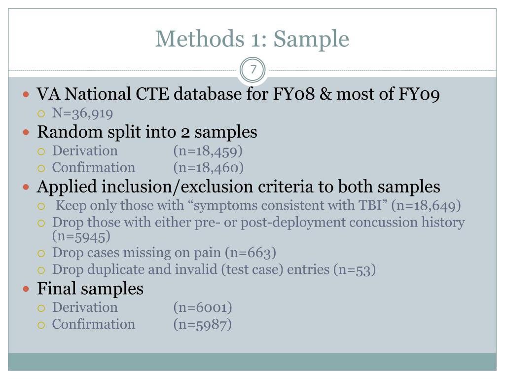 PPT - Psychometric Assessment of the Neurobehavioral Symptom Inventory ...