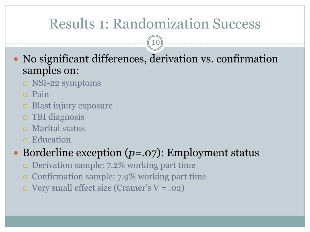 PPT - Psychometric Assessment of the Neurobehavioral Symptom Inventory ...